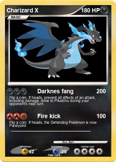 Pokémon Charizard X 340 340 - Darknes fang - My Pokemon Card