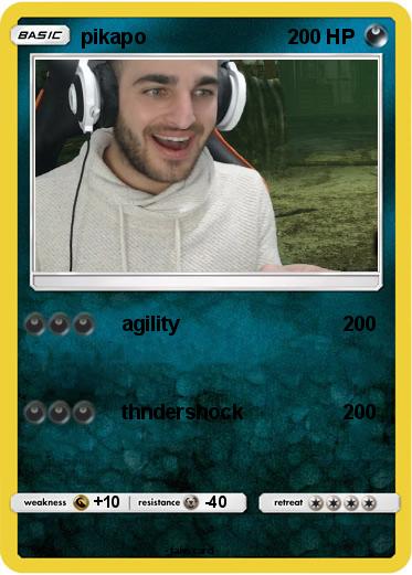Pokémon pikapo 6 6 - agility - My Pokemon Card