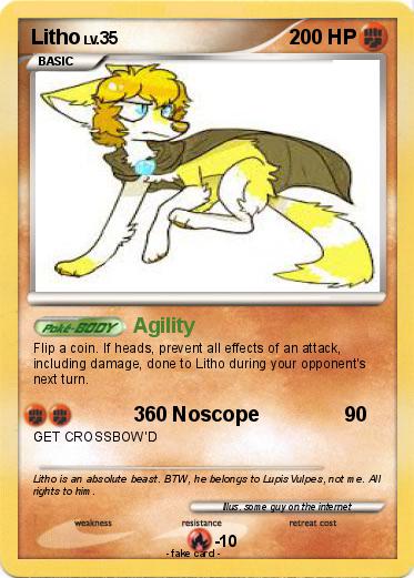 Pokémon Litho - Agility - My Pokemon Card