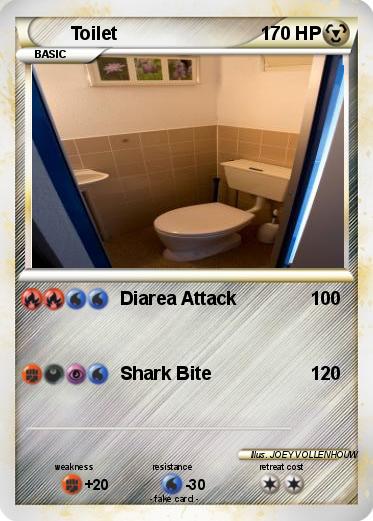 Pokémon Toilet 276 276 - Diarea Attack - My Pokemon Card