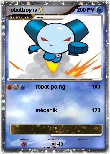 Pokémon robotboy 56 56 - robot poing - Ma carte Pokémon