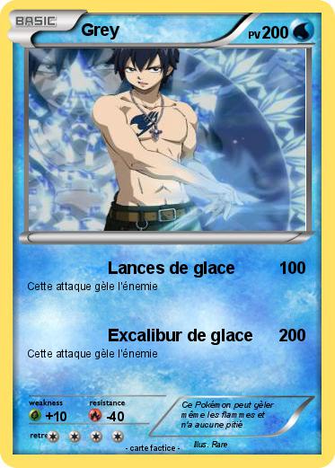 Pokémon Grey 390 390 - Lances de glace - Ma carte Pokémon
