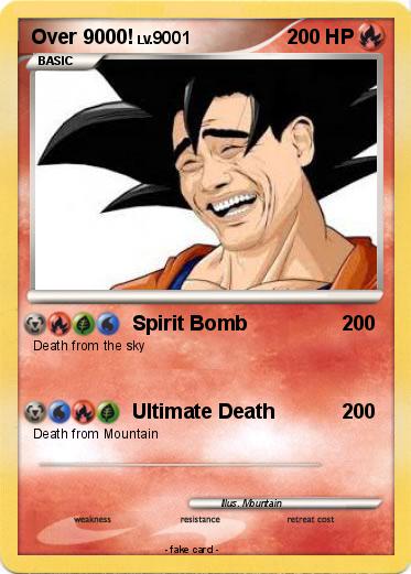 Pokémon Over 9000 74 74 - Spirit Bomb - My Pokemon Card