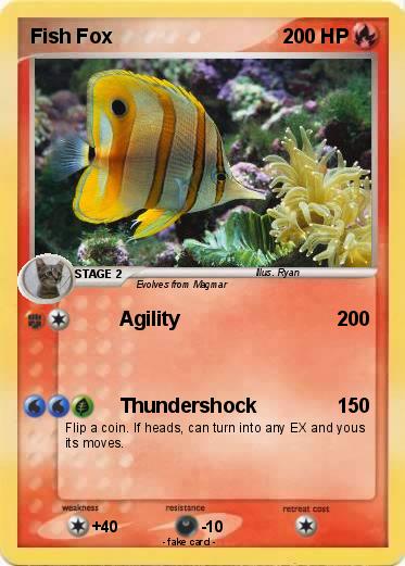 Pokémon Fish Fox - Agility - My Pokemon Card
