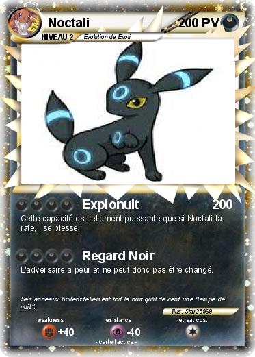 Pokémon Noctali 367 367 - Explonuit - Ma carte Pokémon