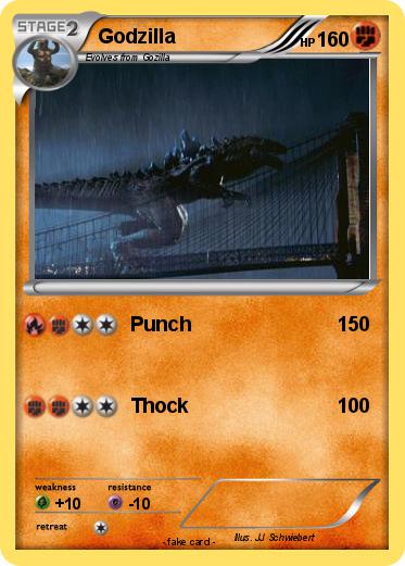 Pokémon Godzilla 2629 2629 - Punch - My Pokemon Card
