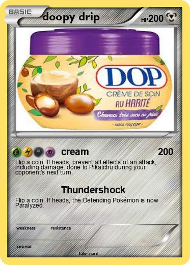 Pokémon doopy drip - cream - My Pokemon Card