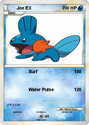 Pokémon Joe EX 4 4 - Surf - My Pokemon Card