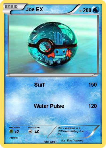 Pokémon Joe EX 6 6 - Surf - My Pokemon Card