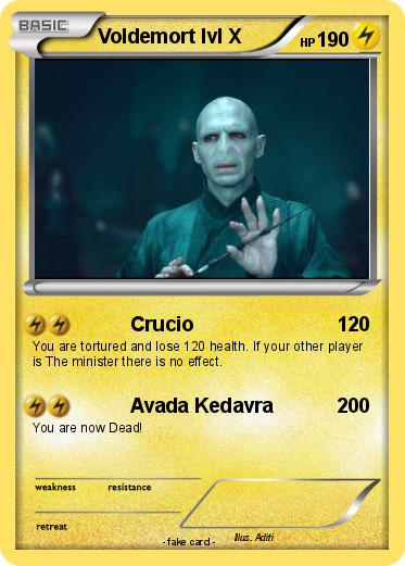 Pokémon Voldemort lvl X - Crucio - My Pokemon Card
