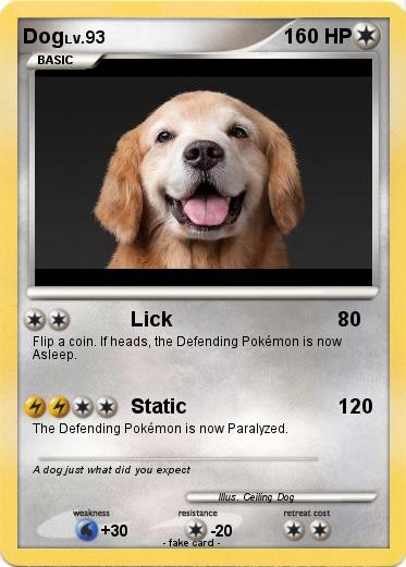Pokémon Dog 1584 1584 - Lick - My Pokemon Card