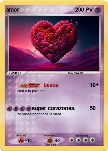 Pokémon amor 35 35 - besos - Mi carta pokémon