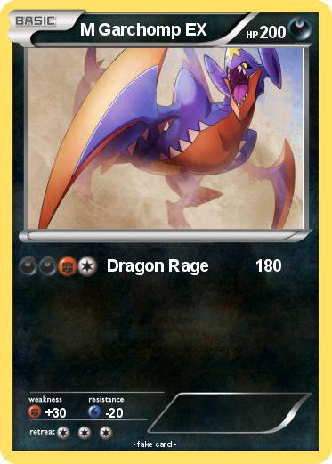 Pokémon M Garchomp EX 21 21 - Dragon Rage 180 - My Pokemon Card