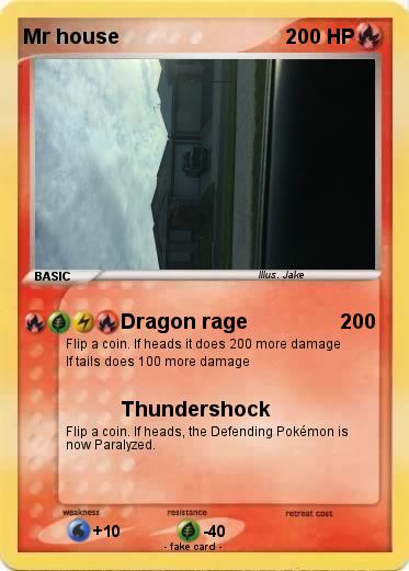 Pokémon Mr house - Dragon rage - My Pokemon Card
