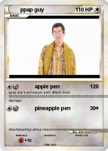Pokémon ppap guy 14 14 - apple pen - My Pokemon Card