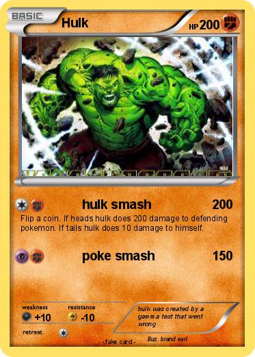 Pokémon Hulk 1141 1141 - hulk smash - My Pokemon Card