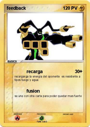 Pokémon feedback 33 33 - recarga - Mi carta pokémon