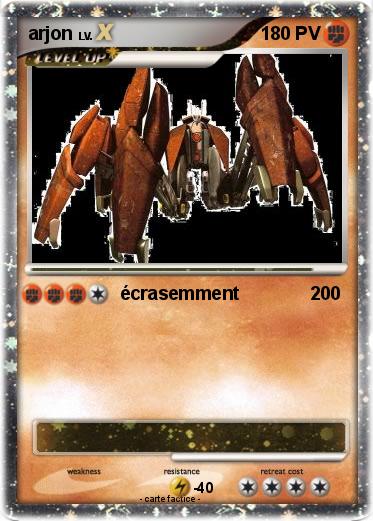 Pokémon arjon 1 1 - écrasemment - Ma carte Pokémon