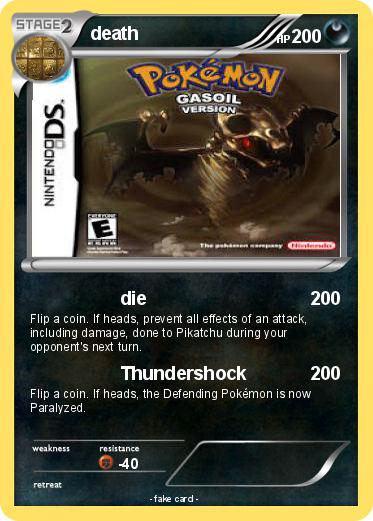 Pokémon death 3812 3812 - die - My Pokemon Card