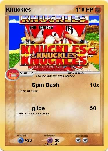 Pokémon Knuckles 855 855 - Spin Dash - My Pokemon Card