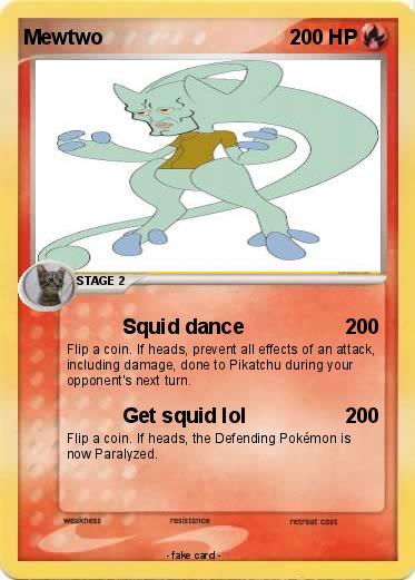 Pokémon Mewtwo 9424 9424 - Squid dance - My Pokemon Card
