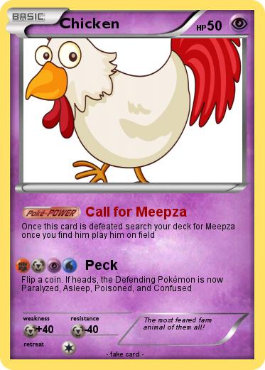 Pokémon Chicken 1015 1015 - Call for Meepza - My Pokemon Card