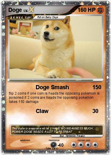 Pokémon Doge 341 341 - Doge Smash - My Pokemon Card