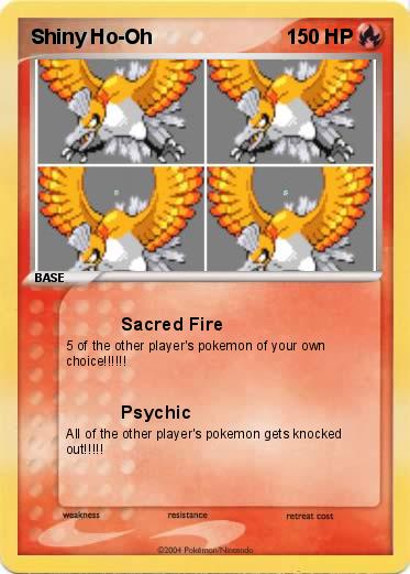 Pokémon Shiny Ho Oh 3 3 - Sacred Fire - My Pokemon Card