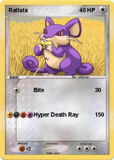 Pokémon Rattata 159 159 - Bite - My Pokemon Card