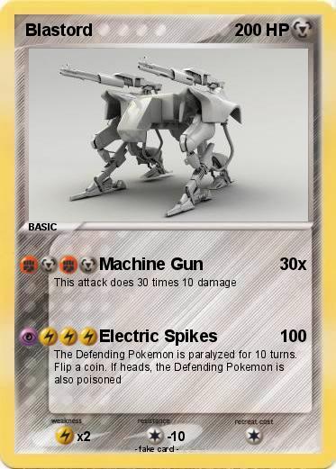 Pokémon Blastord 1 1 - Machine Gun - My Pokemon Card