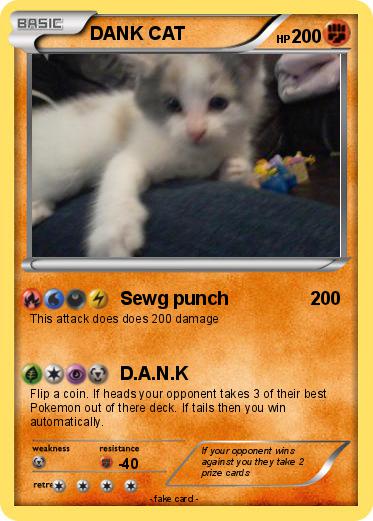 Pokémon DANK CAT 1 1 - Sewg punch - My Pokemon Card