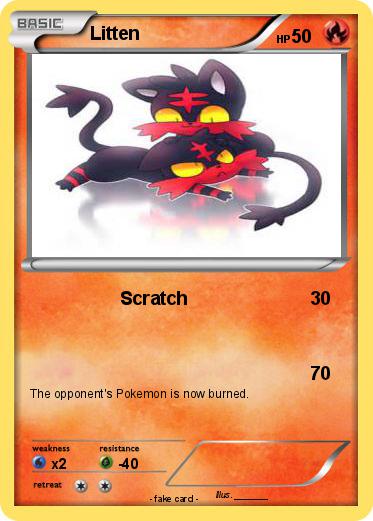 Pokémon Litten 96 96 - Scratch - My Pokemon Card