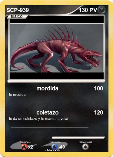 Pokémon SCP 939 33 33 - mordida - Mi carta pokémon