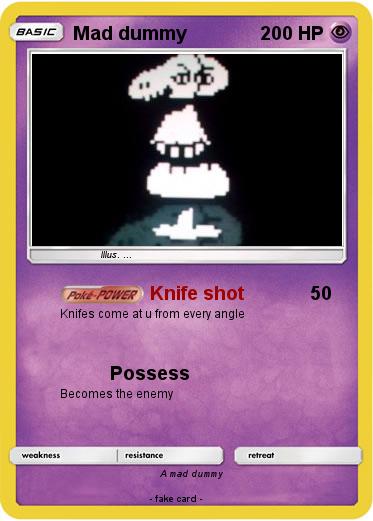 Pokémon Mad dummy 15 15 - Knife shot - My Pokemon Card