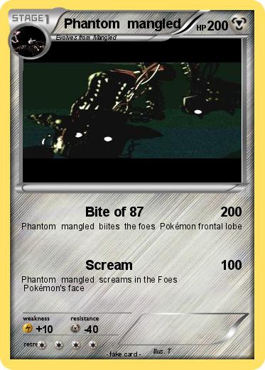 Pokémon Phantom mangled - Bite of 87 - My Pokemon Card