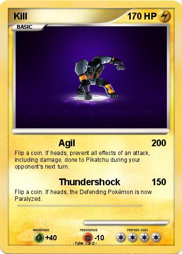 Pokémon Kill 400 400 - Agil - My Pokemon Card