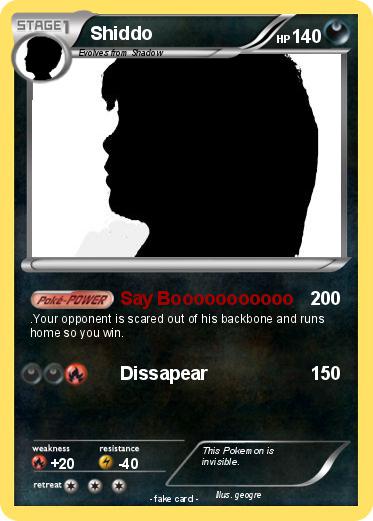 Pokémon Shiddo - Say Booooooooooo - My Pokemon Card