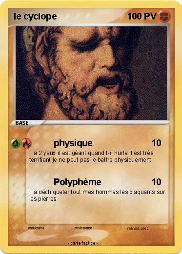 Pokémon le cyclope 3 3 - physique - Ma carte Pokémon