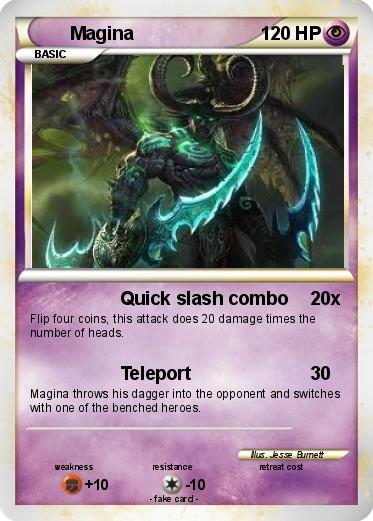 Pokémon Magina 1 1 - Quick slash combo - My Pokemon Card