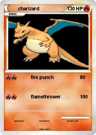 Pokémon charizard 4023 4023 - fire punch - My Pokemon Card
