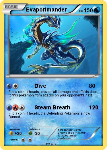 Pokémon Evaporimander - Dive - My Pokemon Card