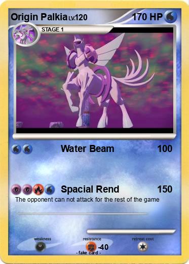 Pokémon Origin Palkia - Water Beam - My Pokemon Card