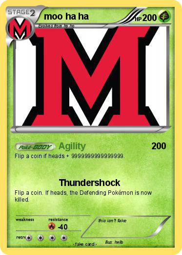 Pokémon moo ha ha - Agility - My Pokemon Card