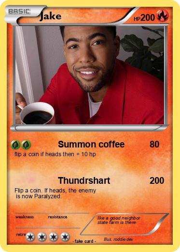 Pokémon Jake 1936 1936 - Summon coffee - My Pokemon Card