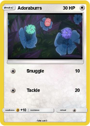 Pokémon Adoraburrs - Snuggle - My Pokemon Card