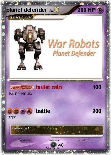 Pokémon planet defender - bullet rain - My Pokemon Card
