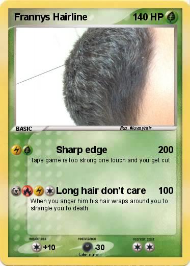 Pokémon Frannys Hairline - Sharp edge - My Pokemon Card