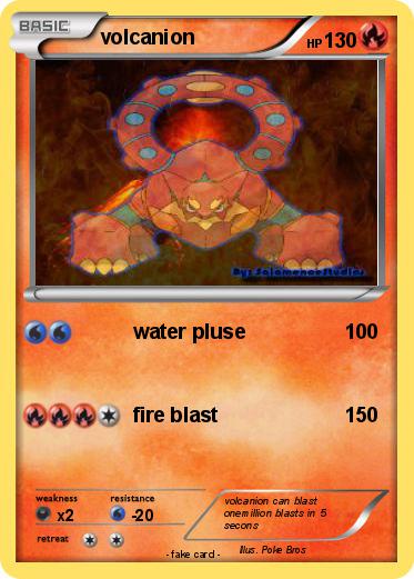 Pokémon volcanion 64 64 - water pluse - My Pokemon Card