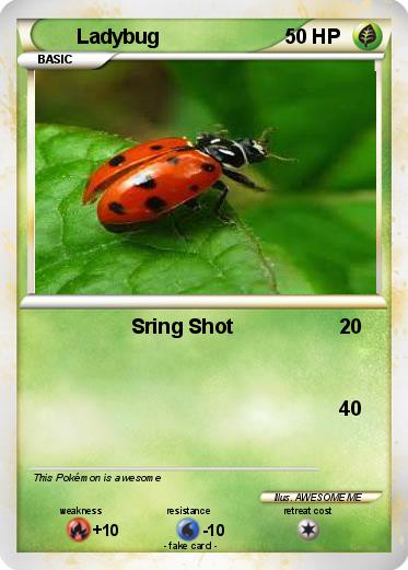 Pokémon Ladybug 16 16 - Sring Shot - My Pokemon Card