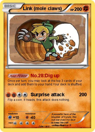 Pokémon Link mole claws - No.28:Dig up - My Pokemon Card